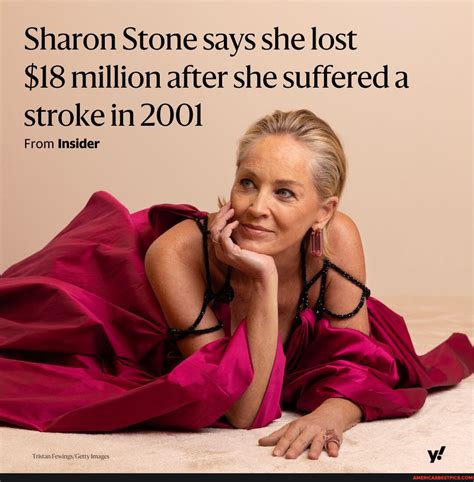 Sharon Stone Says She Lost Million After Her Stroke As People Took