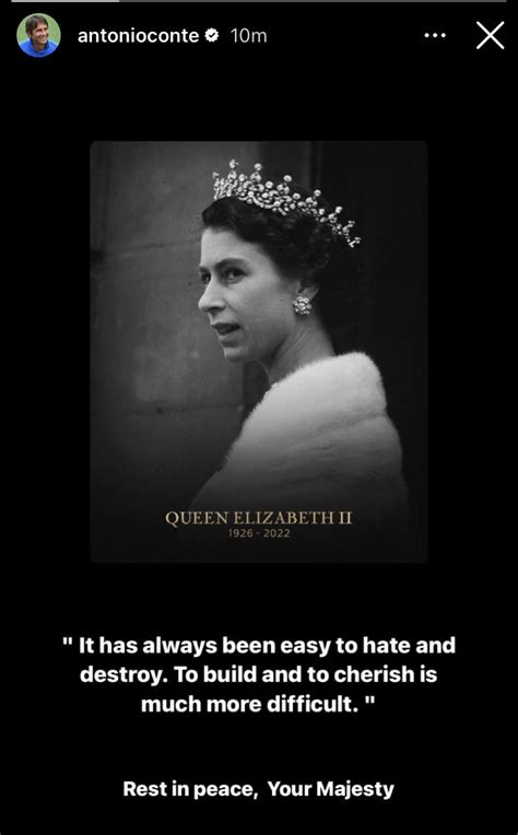 The Spurs Express On Twitter Antonio Conte On Her Majesty The Queen