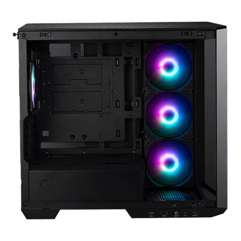 Msi Mag Pano R Pz Tempered Glass Mid Tower Atx Case Black Mag