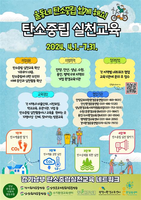 탄소중립 실천교육경기남부 탄소중립실천교육 네트워크 수지환경교육센터