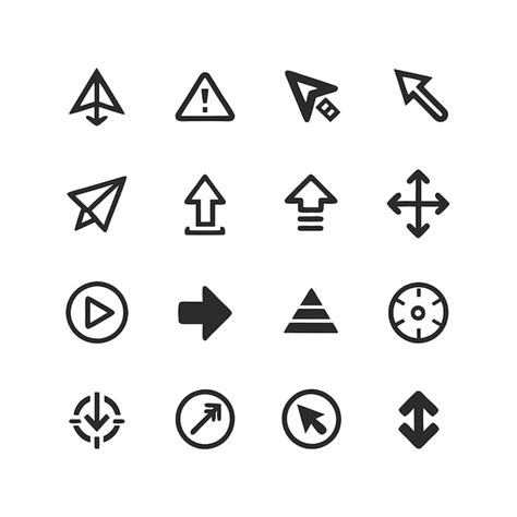 Set Of Arrow Icons Premium Ai Generated Vector