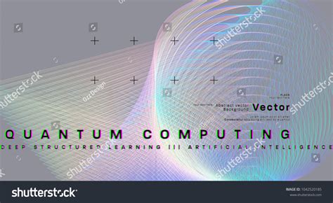 Quantum Computing Deep Learning Artificial Intelligence Stock Vector