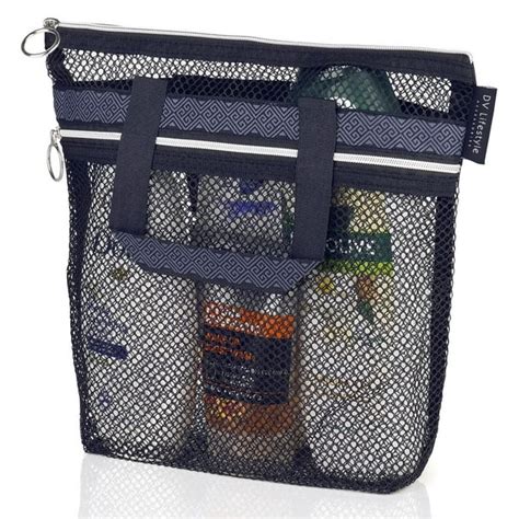 Gazdagshower Caddy Portable Mesh Shower Caddy Tote Bag Quick Dry