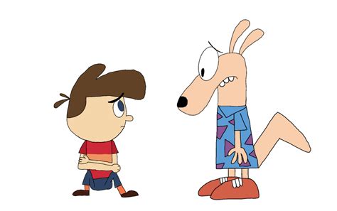Rocko Wallaby Meets Coop Burtonburger By Taffy2003 On Deviantart