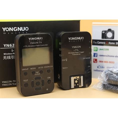 Yongnuo Yn622n Tx Kit Wireless E Ttl Trigger With Led Screen For Nikon Shopee Thailand