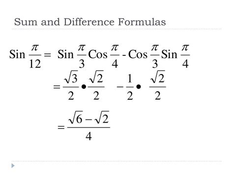 Ppt Sum And Difference Formulas Powerpoint Presentation Free