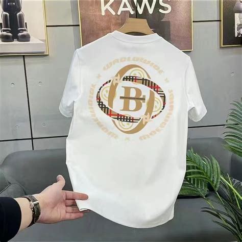 Футболка Burberry, размер 52, цвет белый, 100% хлопок - купить по ...