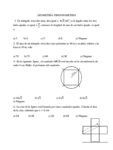 09 Ejercicios De Referencia Para Primer Parcial Geometría