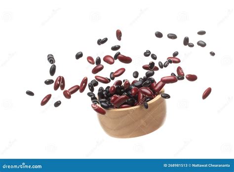 Mix Black Red Beans Fall Down Explosion Several Kind Bean Float