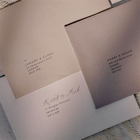 Guest Envelope Address Printing Service Lilac And White