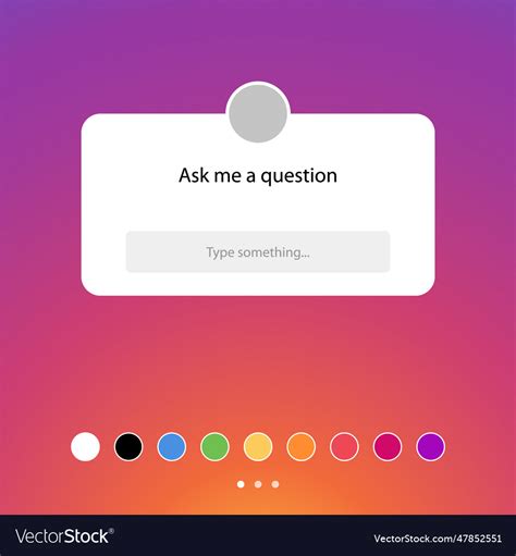 Question Media Button Message Concept Isolated Vector Image