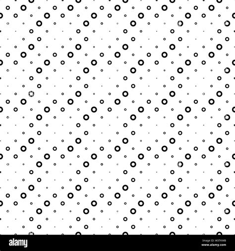 Geometrical Seamless Circle Pattern Background Abstract Black And