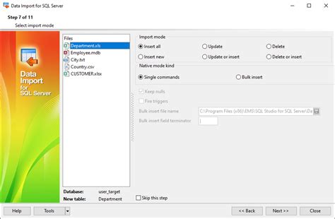 Data Import For SQL Server SQLManager