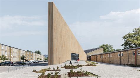 Cobe S Wedge Shaped Tingbjerg Library And Culture House References Its