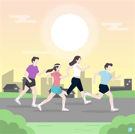 도시 달리기 일러스트 Ai 다운로드 Download City Run Vector 어반브러시