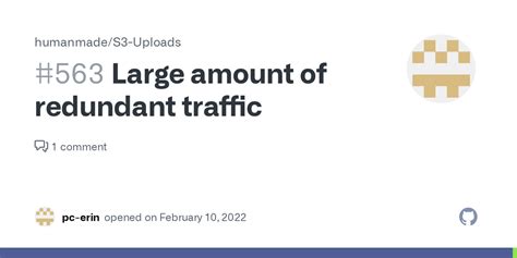 Large Amount Of Redundant Traffic Issue Humanmade S Uploads