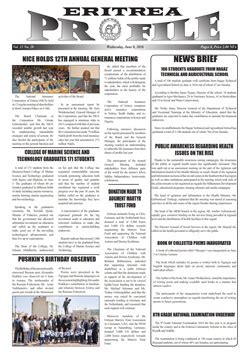 Eritrea Profile 08062016 Pdf Eritrea Ministry Of Information