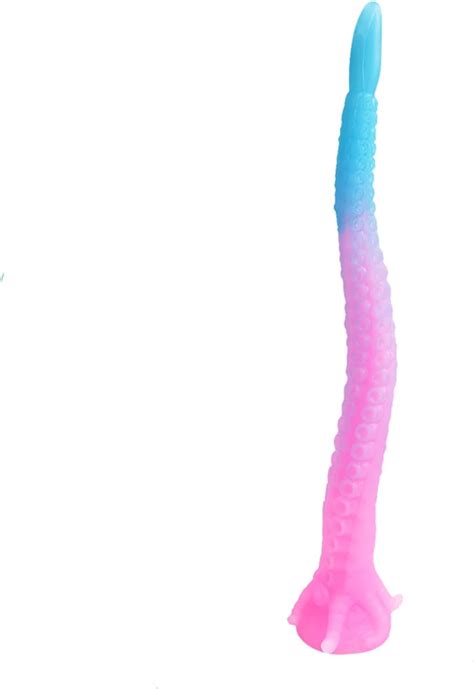Amazon Dekori アナルディルド 初心者 細いタコ触手ロングディルド 女性用 太い 超長アナルプラグ 夜光 シリコン柔らかい