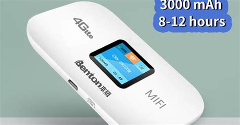 Benton Wifi Router Portable Mini 3G4G Unlocked Lte Mifi Pocket With Sim