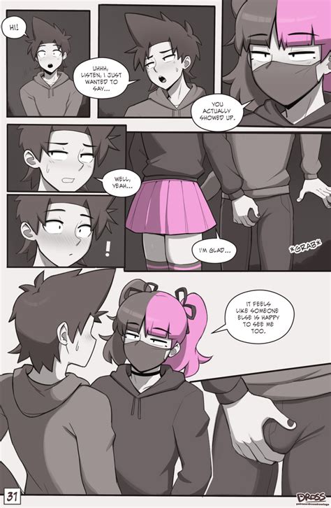 Rule 34 2boys Black Clothing Black Hair Black Hoodie Bulge Choker