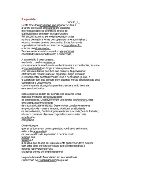 Crespi Joan Supervisão Objetivo Da Pdf Qualidade Negócios