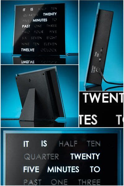 LED Word Clock Displays The Time As Text