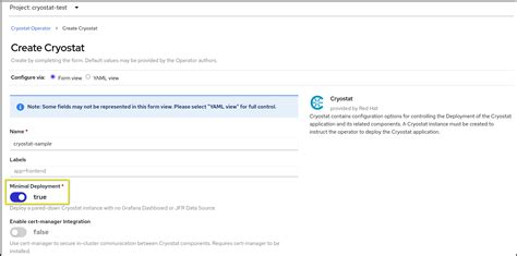 Using The Red Hat Build Of Cryostat Operator To Configure Cryostat Red Hat Build Of Cryostat