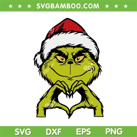 Grinch Heart Hands