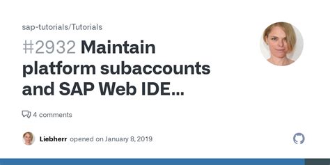 Maintain Platform Subaccounts And Sap Web Ide Permissions · Issue 2932
