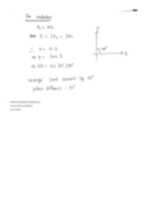 Solution Solution For 5 Explain The Phase Difference Between Pure Resistor Pure Inductor And