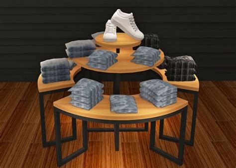 Promotion Round Retail Piece Nesting Tables For Clothing Store Boutique Store Fixtures