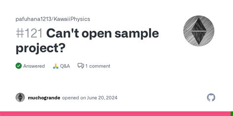 Can T Open Sample Project Pafuhana KawaiiPhysics Discussion GitHub