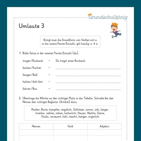 Königspaket Rechtschreibung Umlaute Diphtong Deutsch 3 And 4 Kl