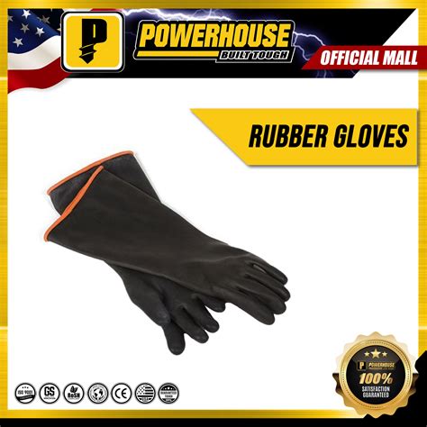 Powerhouse Industrial Rubber Gloves Ph Rubglv14 14 Phht Lazada Ph