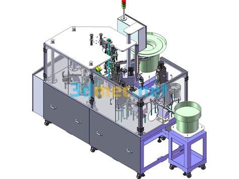 Turntable Type Detection And Assembly Automation Equipment 3d Model