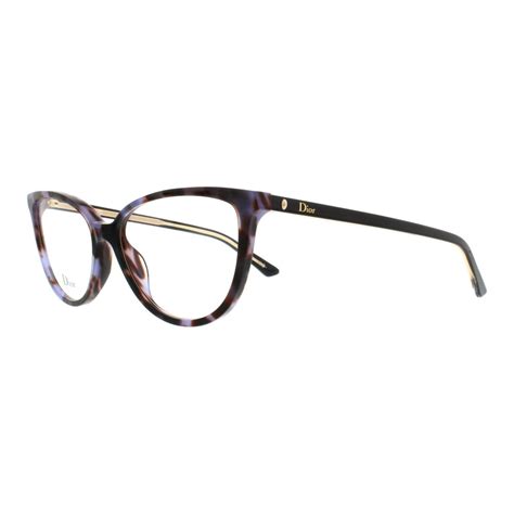 Dior Eyeglasses Montaigne 33 0tg7 Mauve Havana Black 52mm