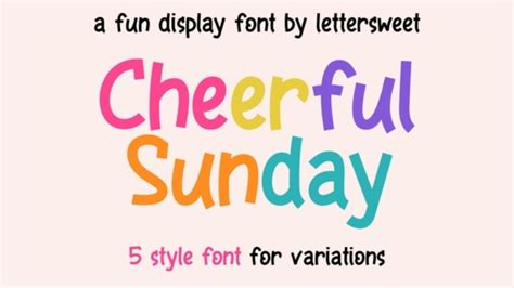 Cheerful Sunday Font Fontesk