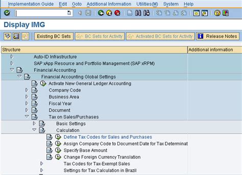 Sap Help Portal Tax Code Ftxp