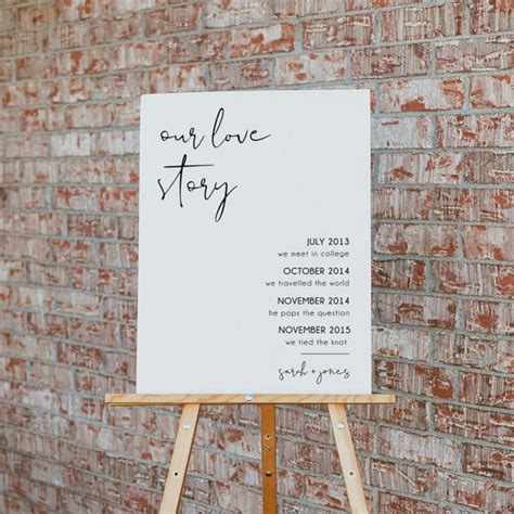 Sarah Timeline Wedding Etsy