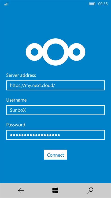 GitHub Nextcloud Windows Universal Nextcloud Windows Mobile App