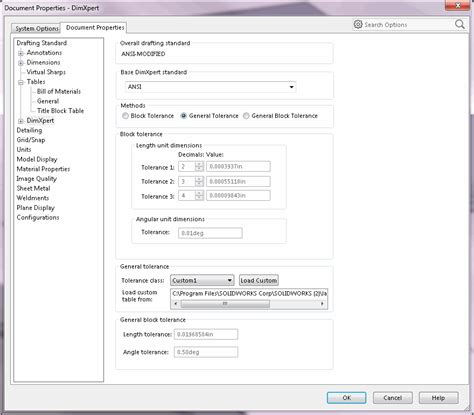 Document Properties Dimxpert Solidworks Api Help