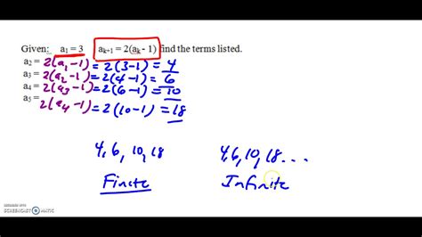 11 2 Recursive Sequences Youtube