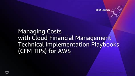 Managing Costs With Cloud Financial Management Technical Implementation