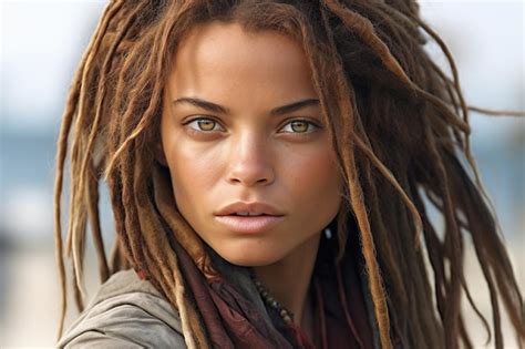 Premium Photo A 25 Year Old Caucasian Woman With A Dreadlocks And