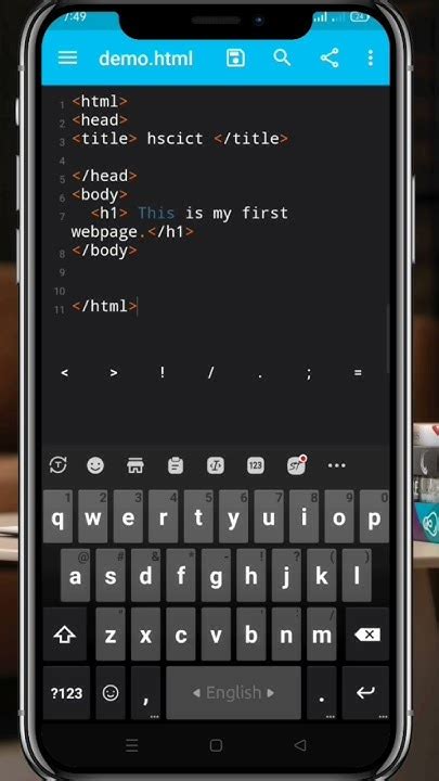Create A Html Page In Mobile Using Sublime Text Editor Hscict Youtube