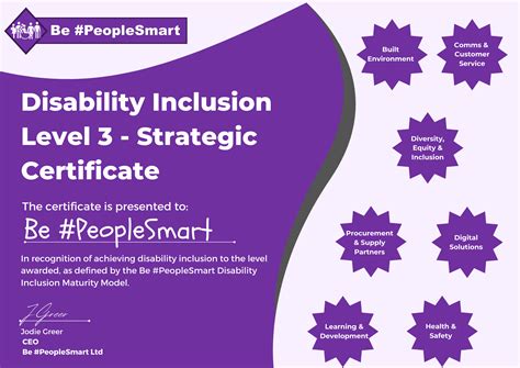 Disability Inclusion Maturity Model Be Peoplesmart Ltd