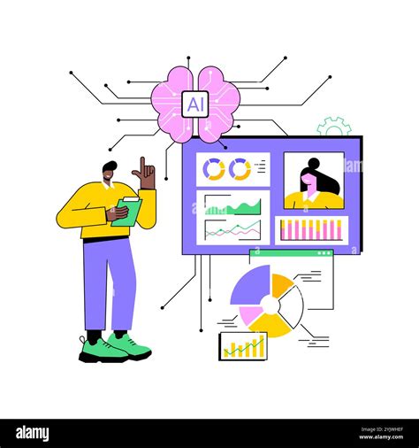 Ai Optimized Hr Data Analytics Abstract Concept Vector Illustration
