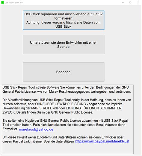 Free Usb Stick Repair Tool