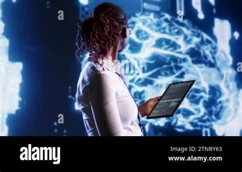 It Specialist Updating Ai Systems Writing Intricate Binary Code